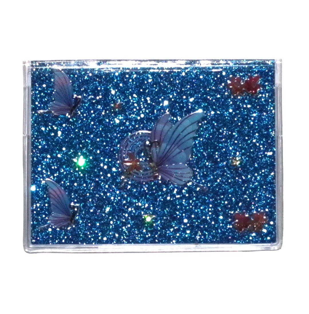 RFID Debit Credit Card Holder Sapphire Butterfly Mini Debit Register ...