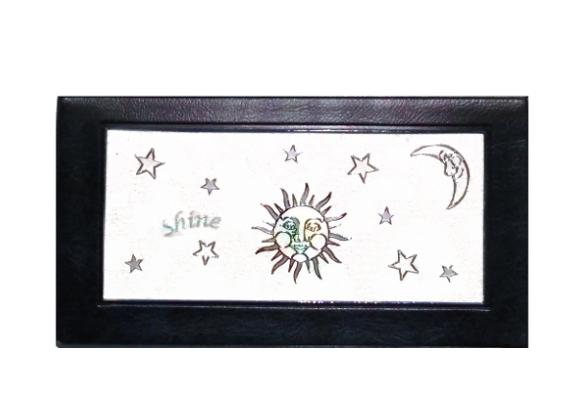 Checkbook Cover Sun & Moon Window With Free 50 Page Checkbook Register ...