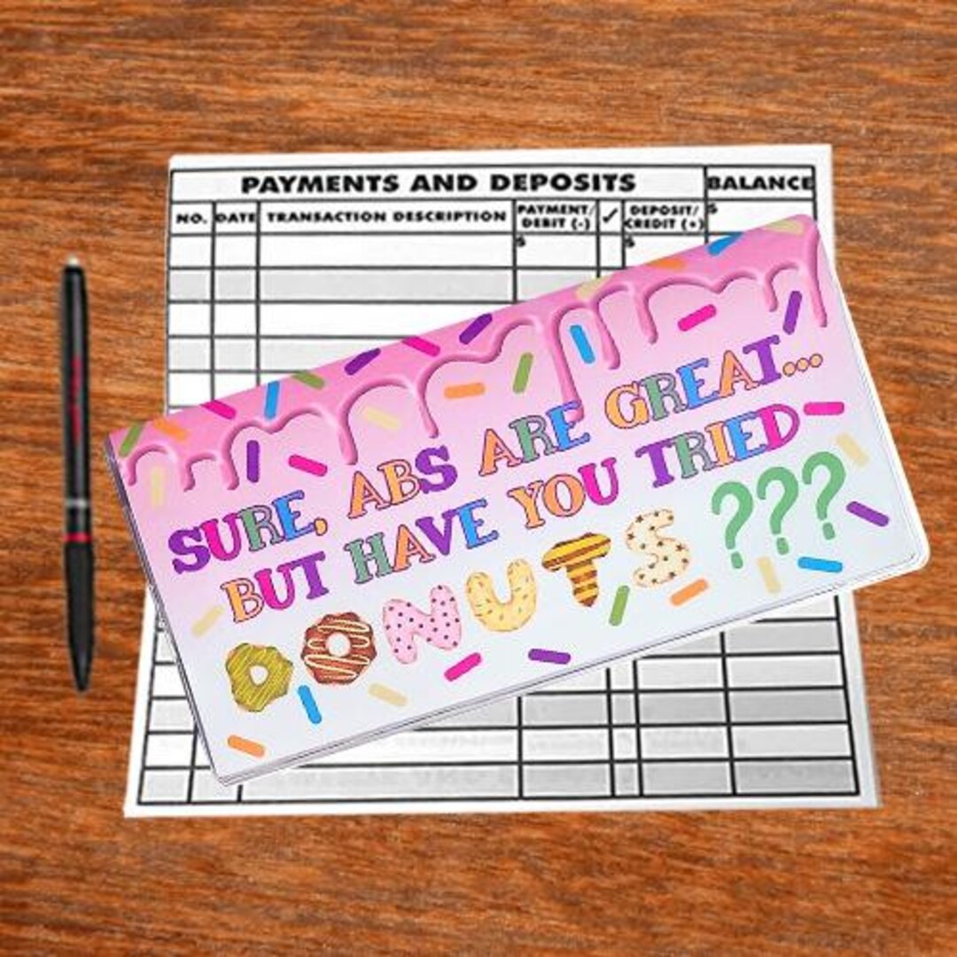 Checkbook Cover Food Lovers Choice With Free Large Print Transaction ...