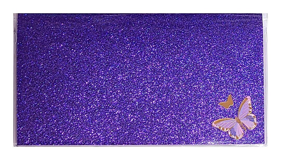 2 Year 2026 2027 Checkbook Size 3"x 6" Pocket Calendar Purple, Teal ...