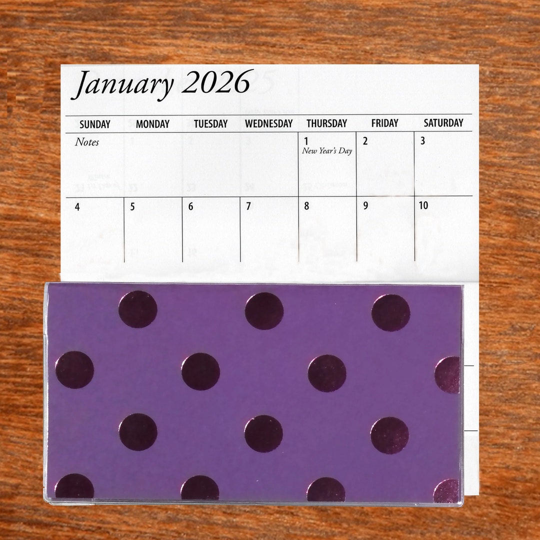 Your Color Choice Polka Dots 3 Year 2025 2026 2027 Pocket Calendar ...