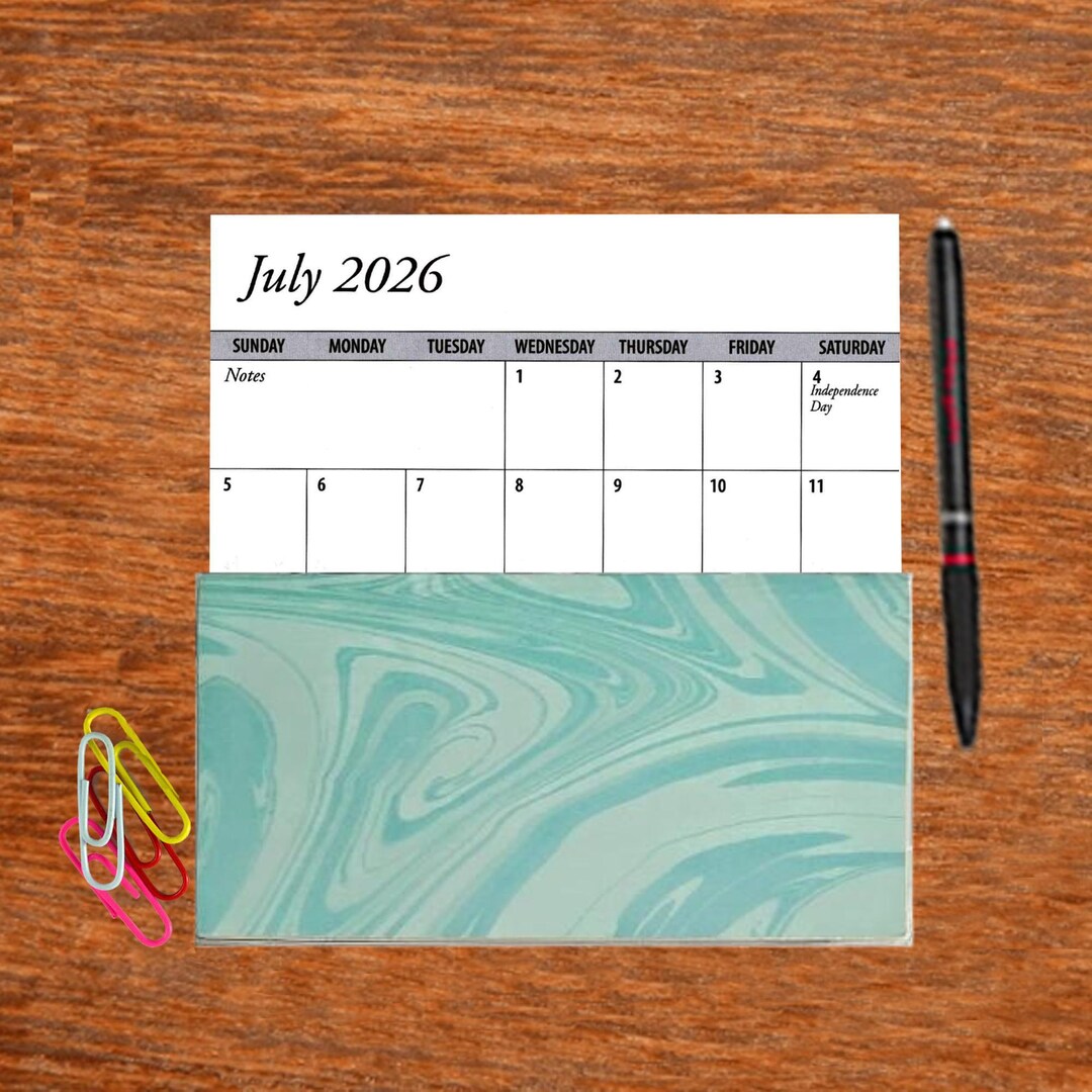 2 Years 2026 2027 Pocket Calendar Color Swirl Choice Planner Free ...