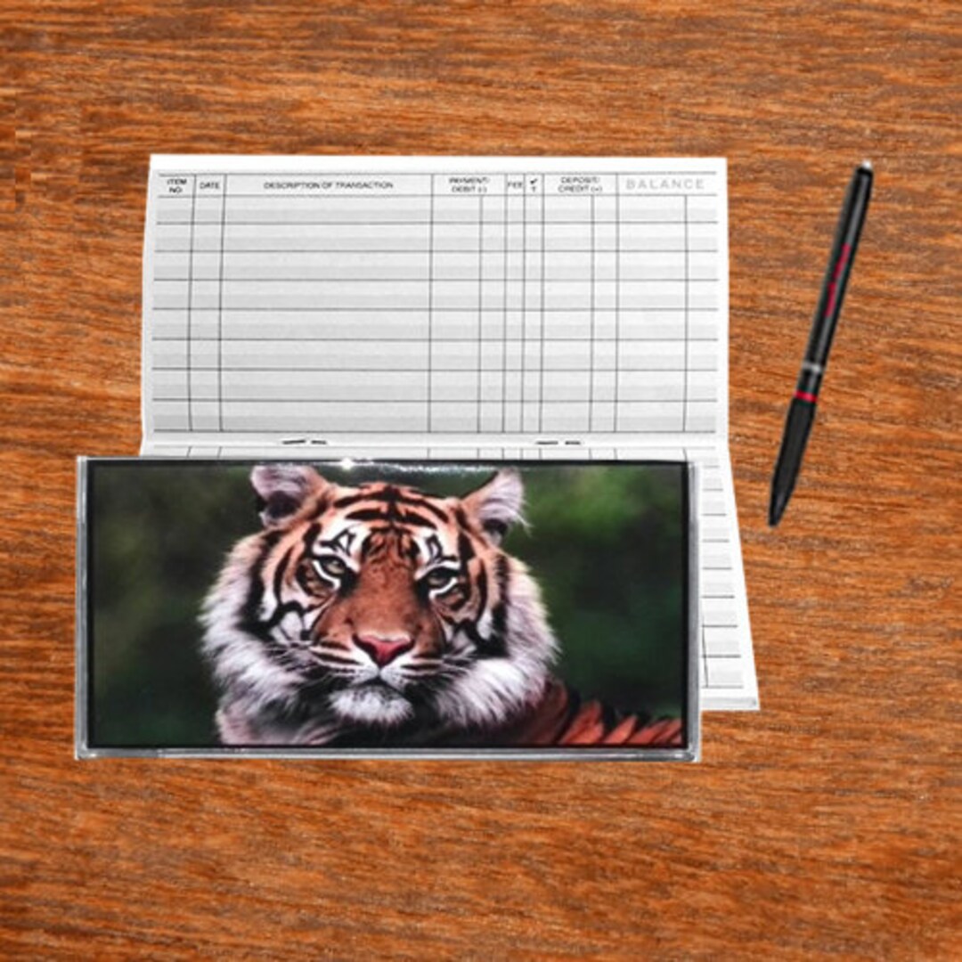 Your Choice Safari Animal Checkbook Cover 50 Page Checkbook Register ...