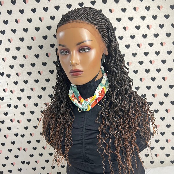Cornrow Braided Wig - Etsy