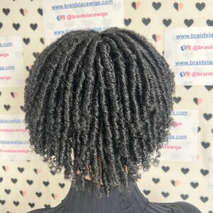 Dreadlocks Hair Toppers Short Faux Locs Curly Afro Synthetic Braid Hair ...