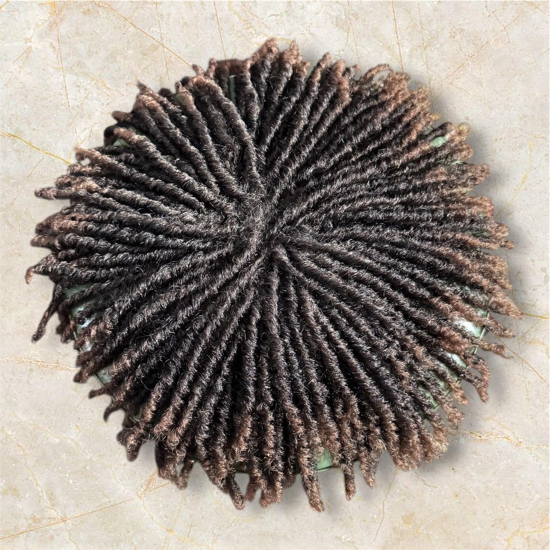 Dreadlocks Hair Toppers Short Faux Locs Curly Afro Synthetic Braid Hair ...