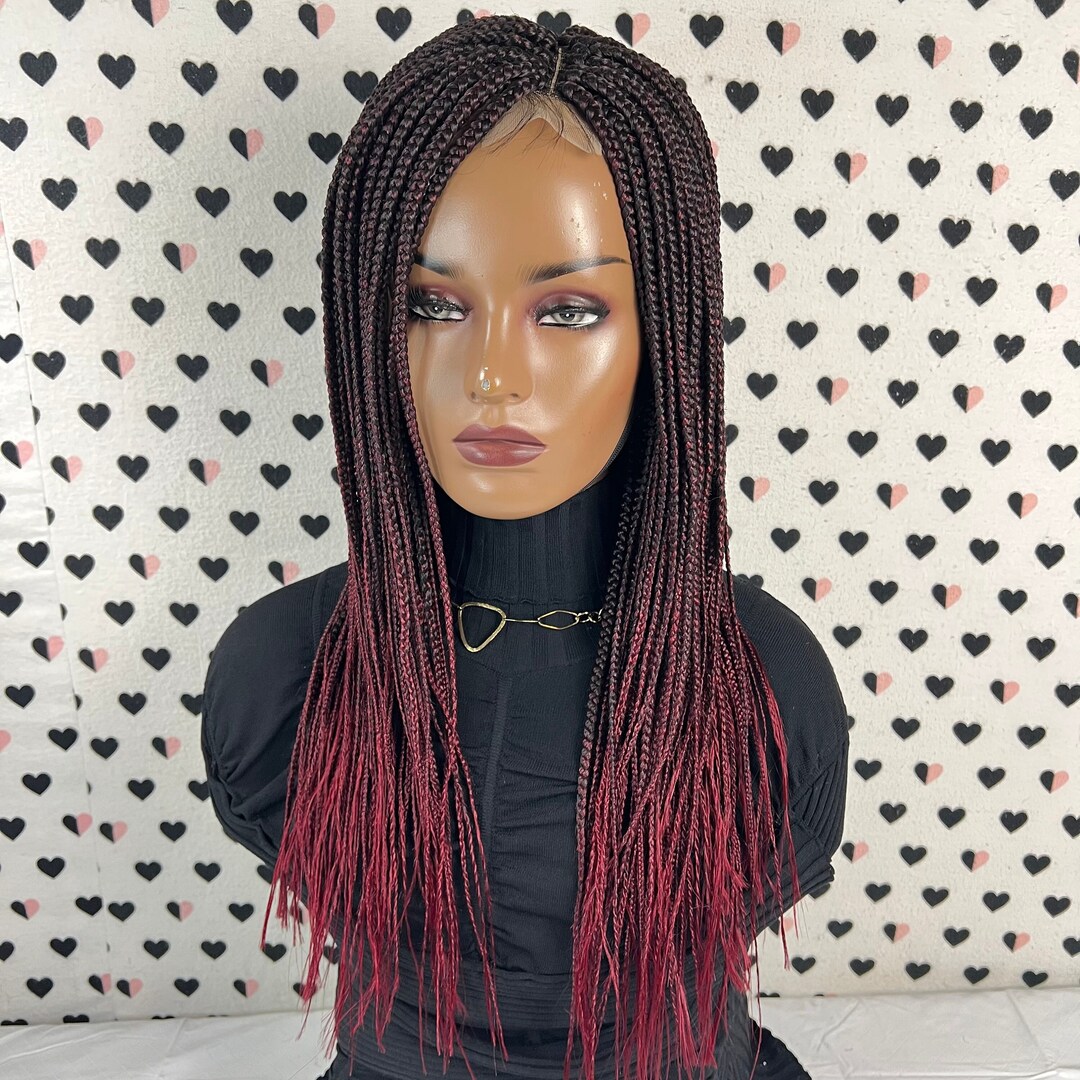 Box Braid Handmade Braids Braided Lace Closure Front Wig Small Box ...