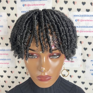 Dreadlocks Hair Toppers Short Faux Locs Curly Afro Synthetic Braid Hair ...