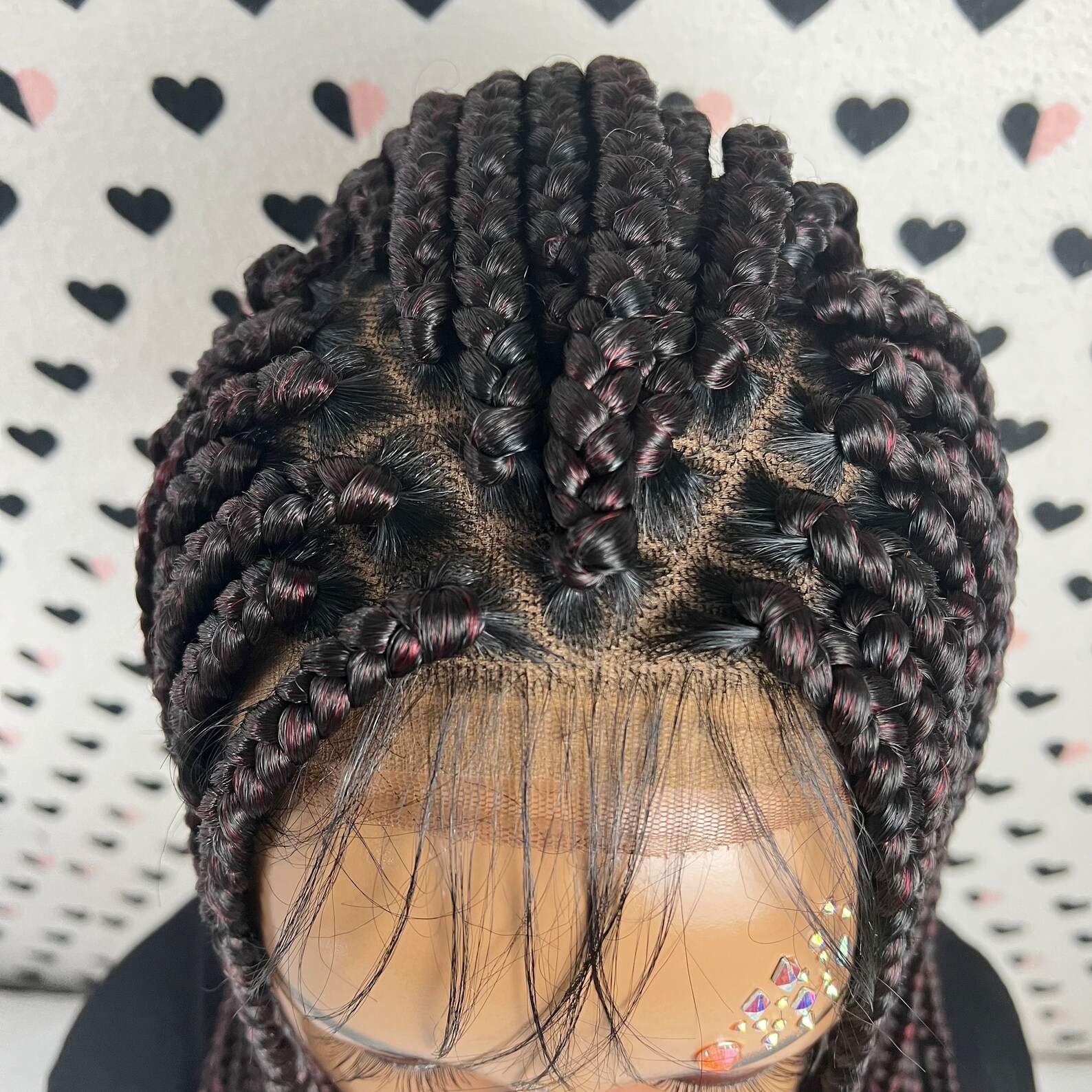 13x4 Lace Frontal Box Braids Wig Braided Lace Front Wigs for - Etsy