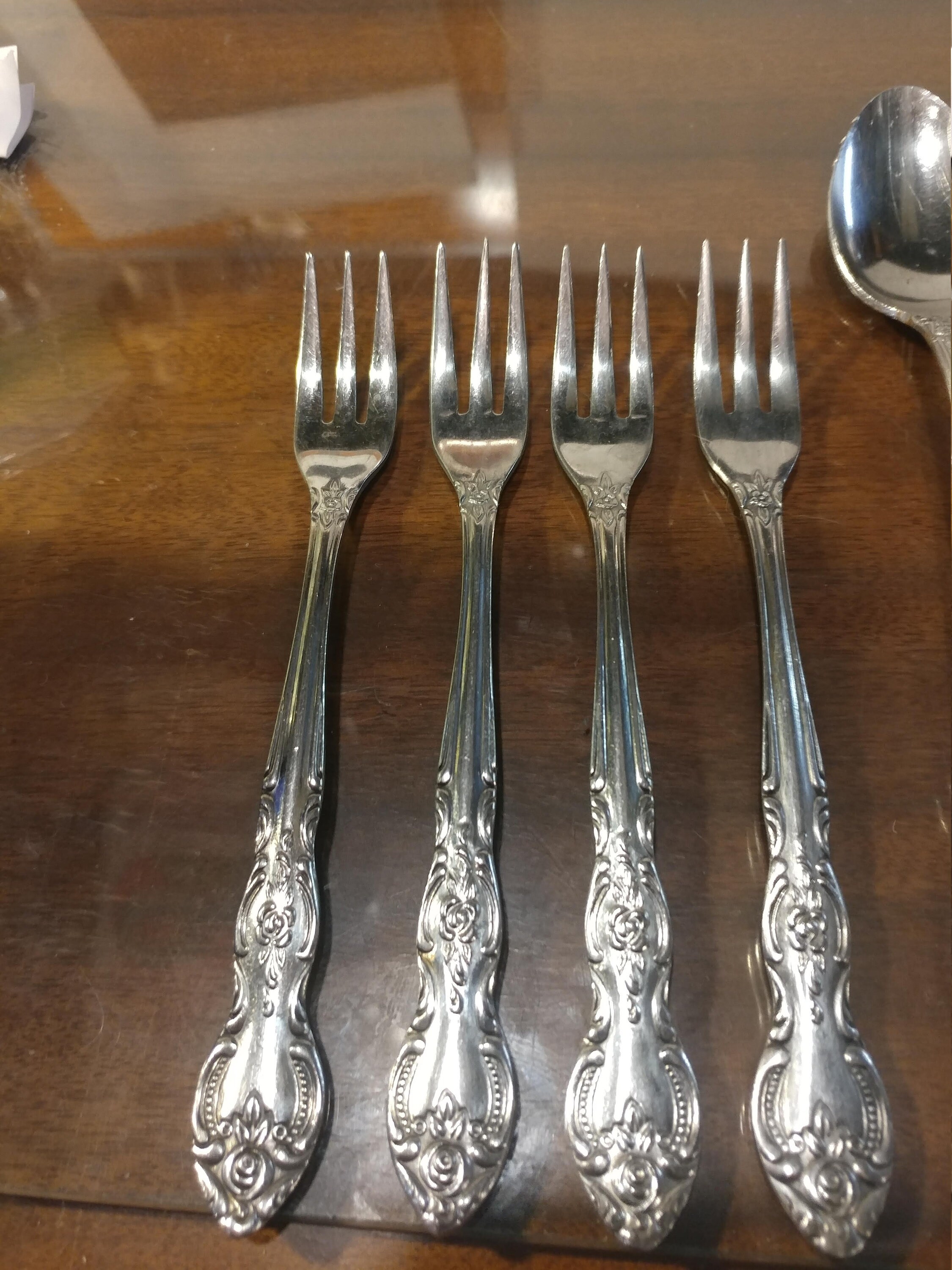 Imperial Korean Made IMI4 Patterned Flatware Set. 11 Piece - Etsy