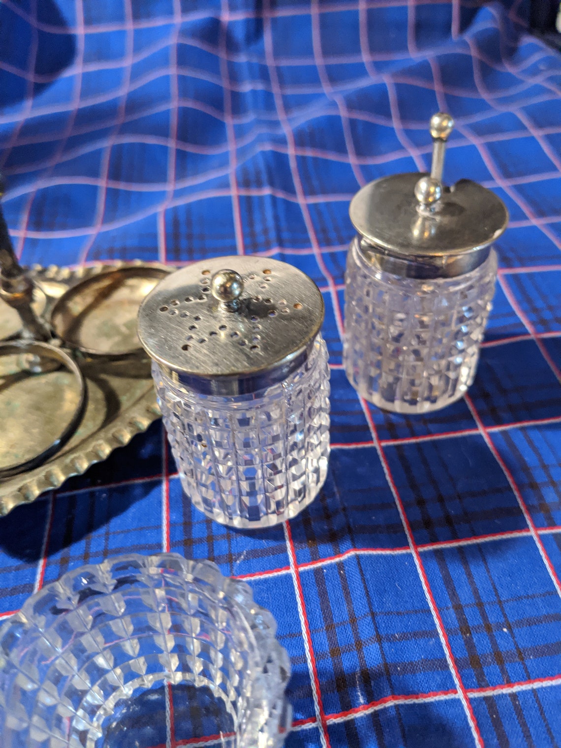 FREE SHIPPING Vintage Silver Heart Shaped Condiment Caddy - Etsy