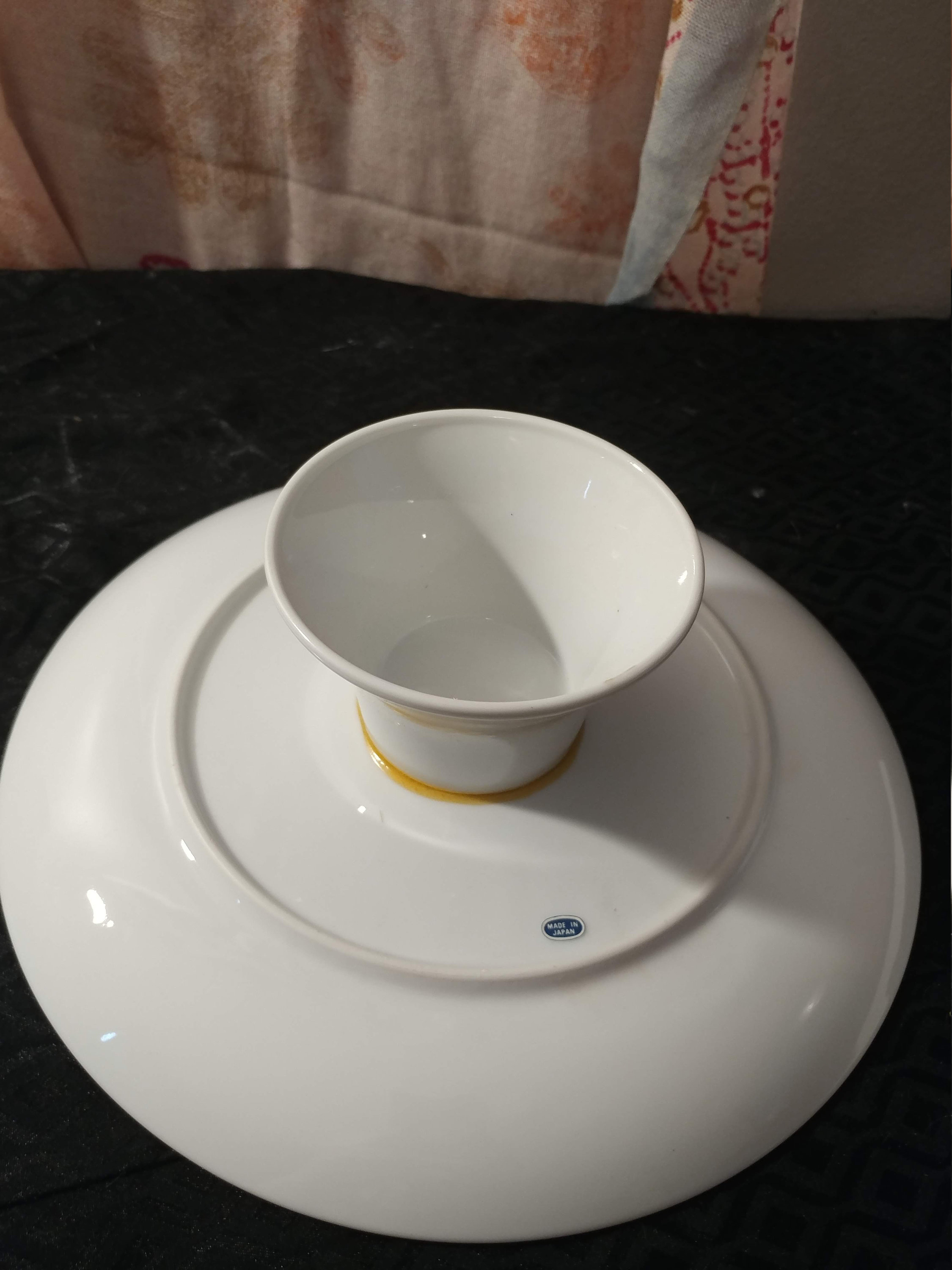 Vintage Porcelain Pedestal/Footed Cake Stand/Cake Plate. Gold | Etsy