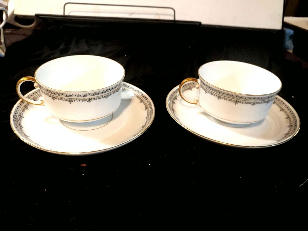 Vintage Pair of Cups With Matching Saucers. Zen Scherzer- Z.s.&co ...