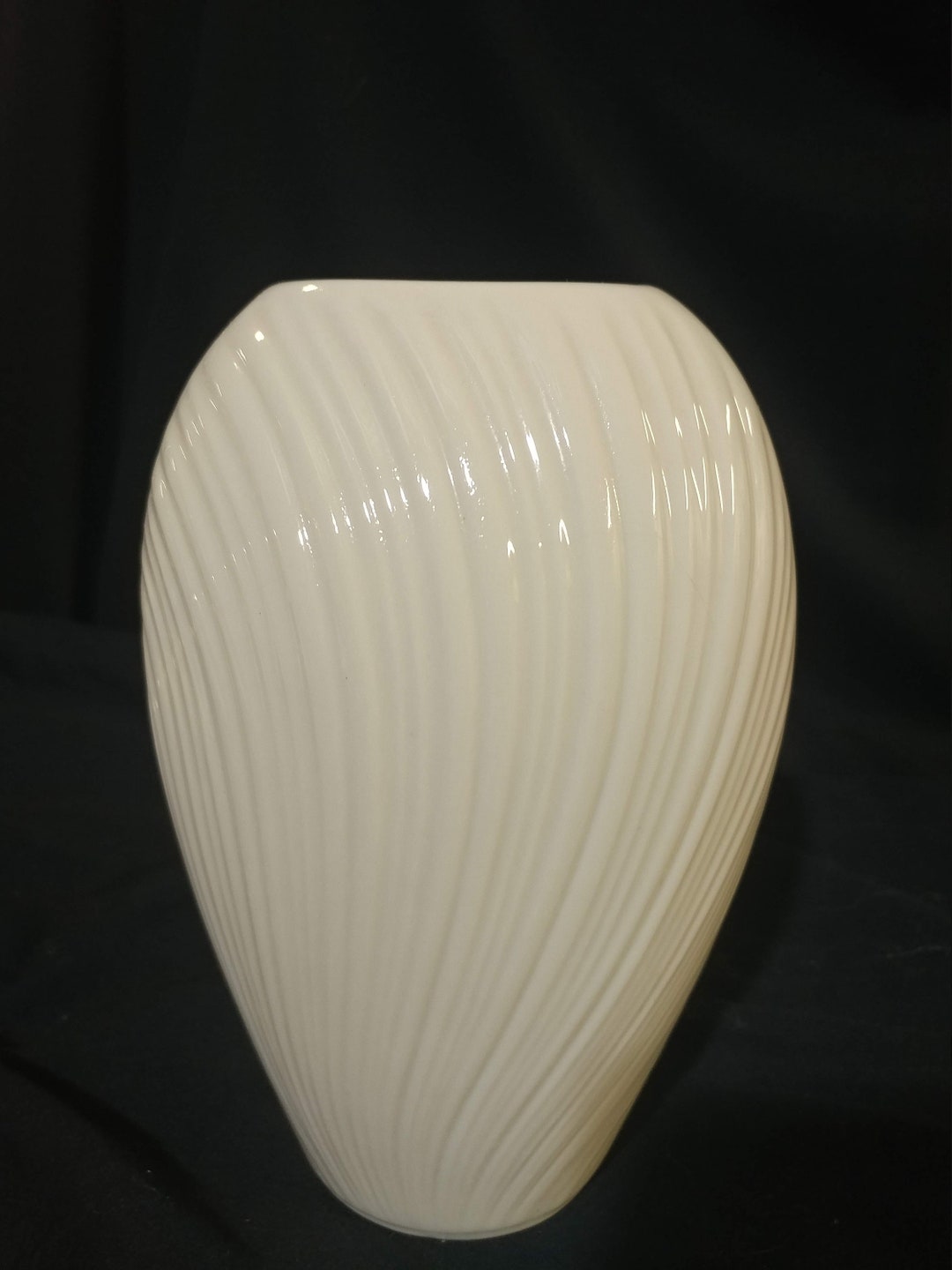 Vintage Lenox Ribbed Mirage Patterned Vase 6.25" Tall Made in USA - Etsy