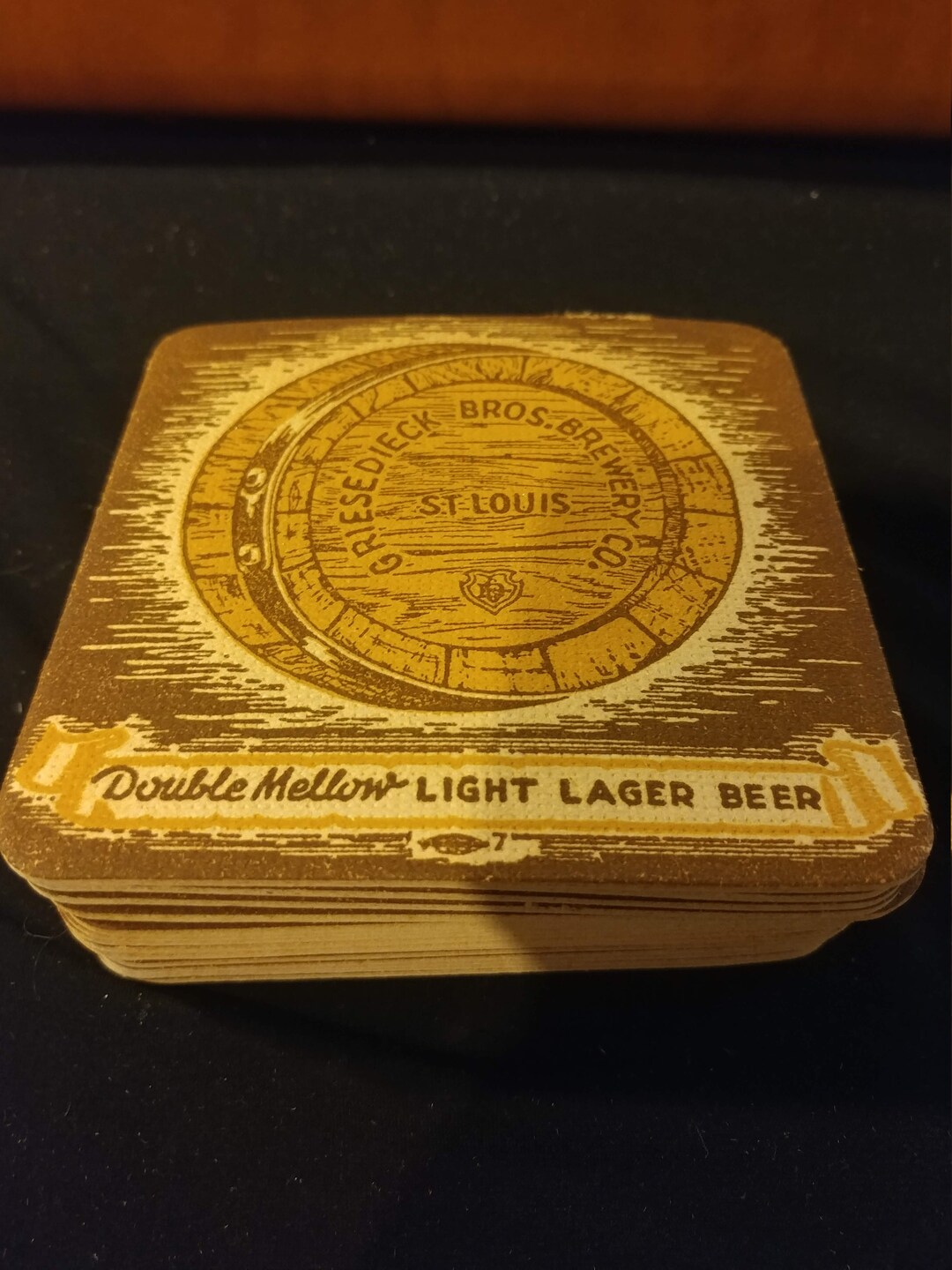 Vintage Square Paperboard Coasters. Set of 15 Coasters. Griesedieck ...