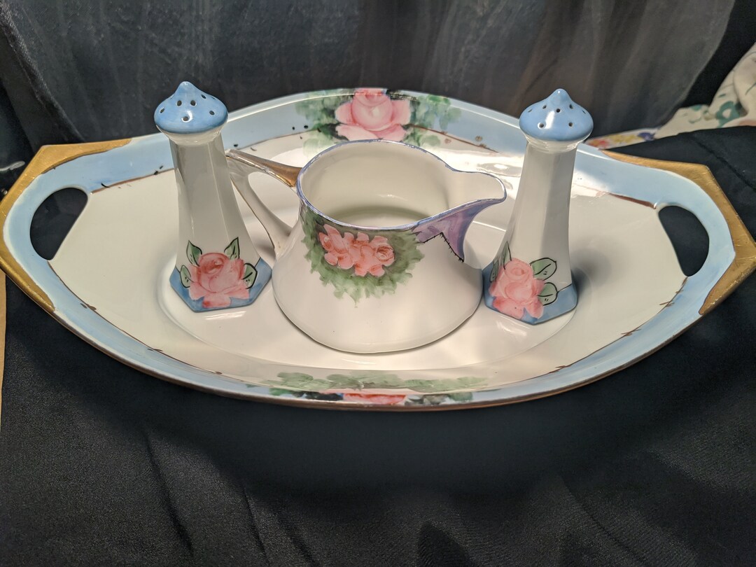 FREE Shipping-vintage Bavarian Zeh Scherzer Lusterporcelain Tray With ...