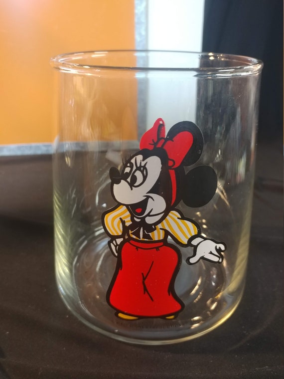 Vintage Minnie Mouse Glass Flower Vase/treat Jar - Etsy