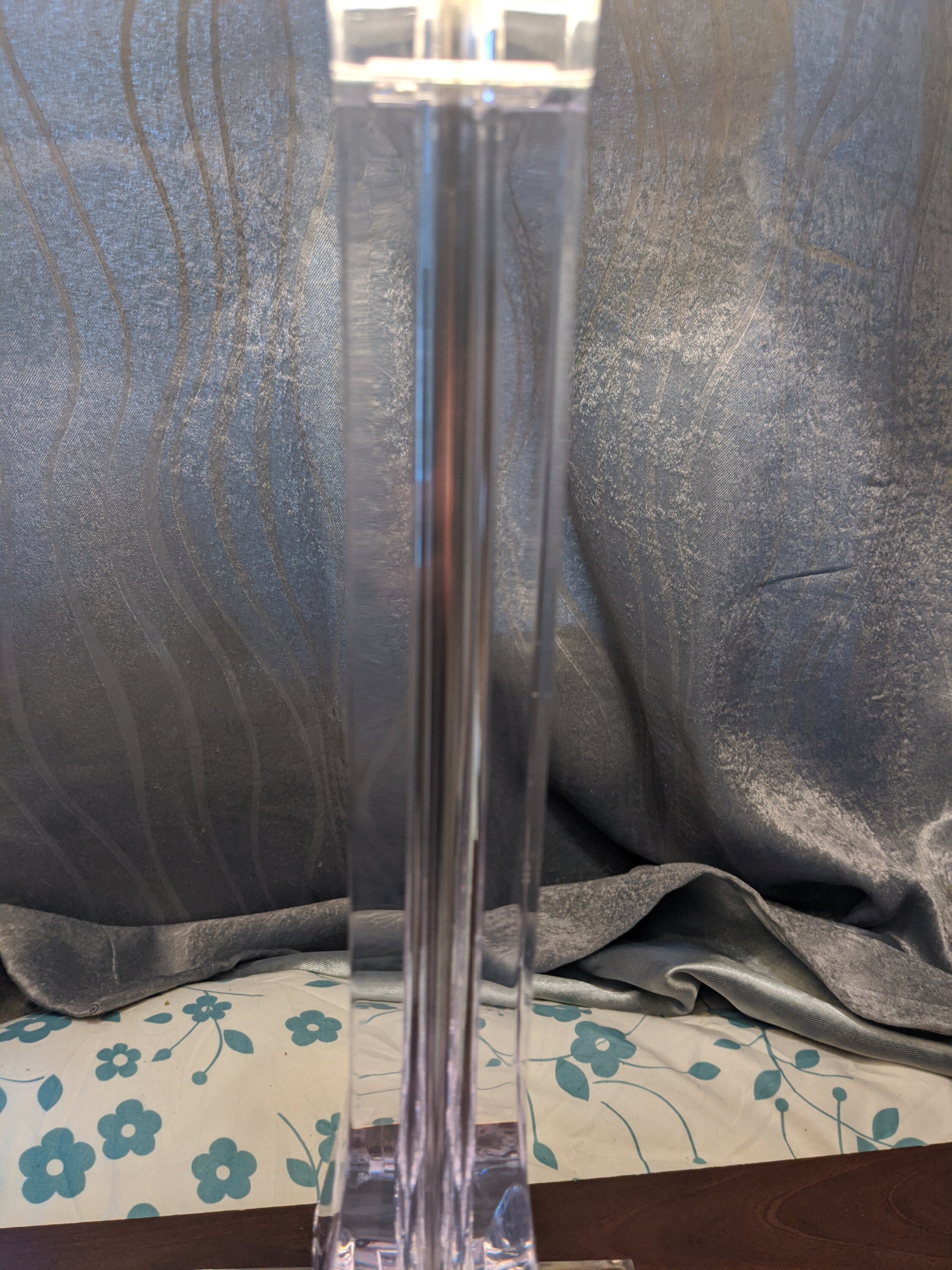 FREE SHIPPING Vintage Clear Lucite Table Lamp With Lamp - Etsy UK