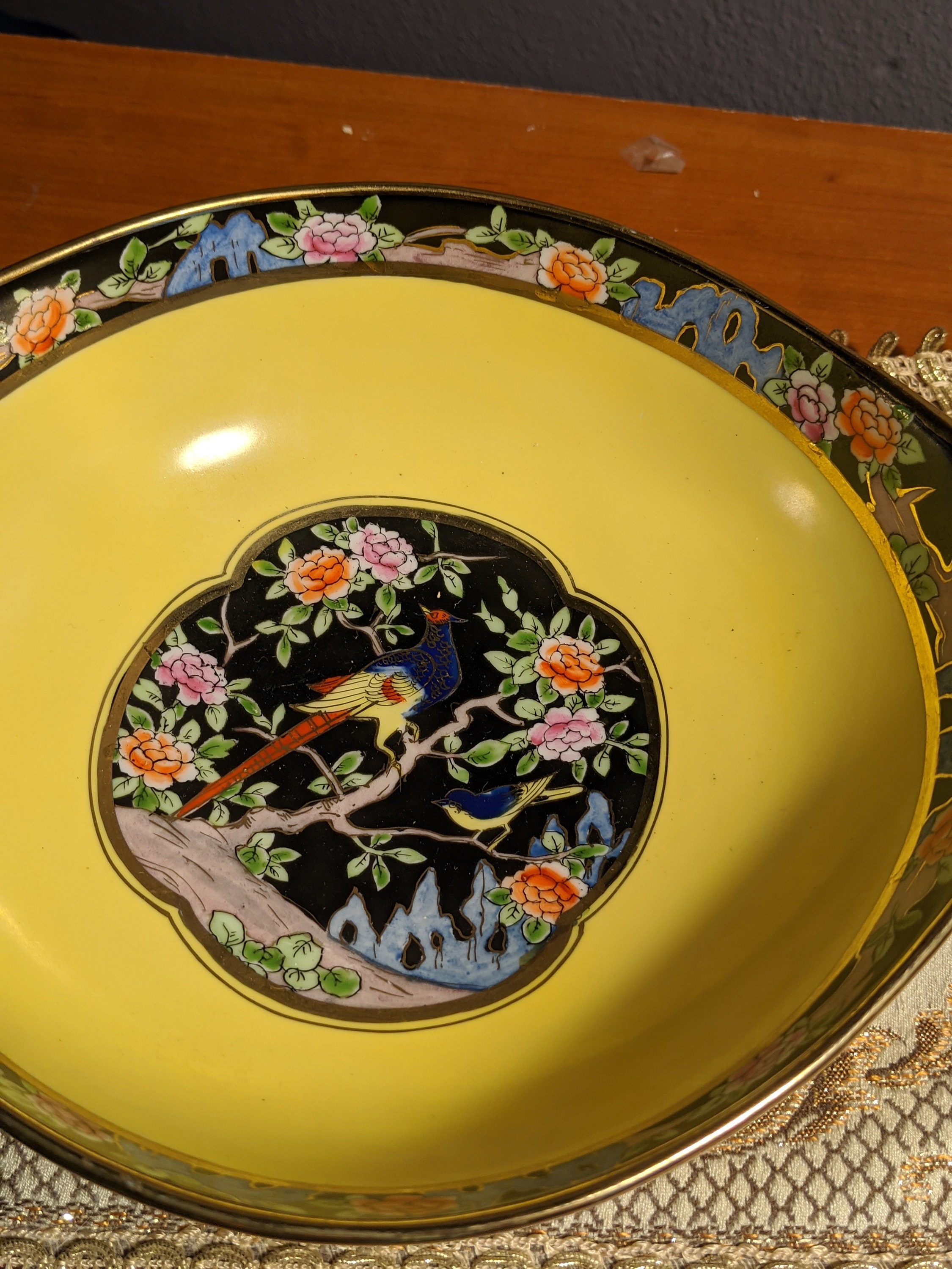 FREE SHIPPING Antique Hand Painted Nippon Porcelain Bowl with | Etsy