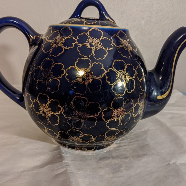 Cobalt Blue Hall Teapot - Etsy