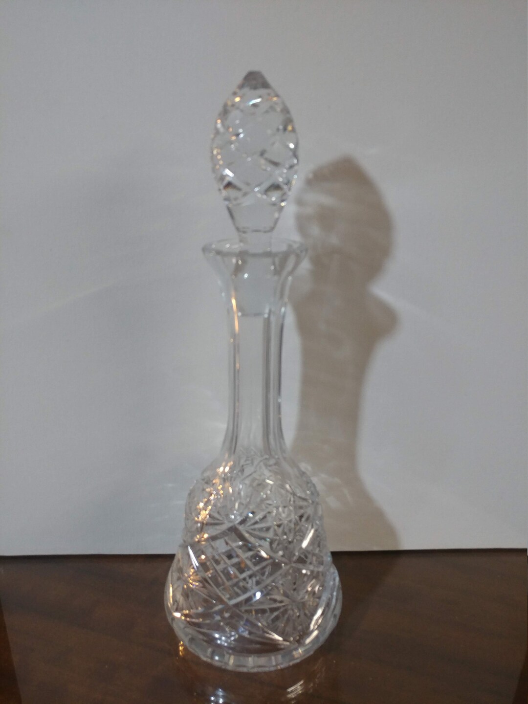 Vintage Polish Hand Cut Lead Crystal Decanter With Stopper - Etsy