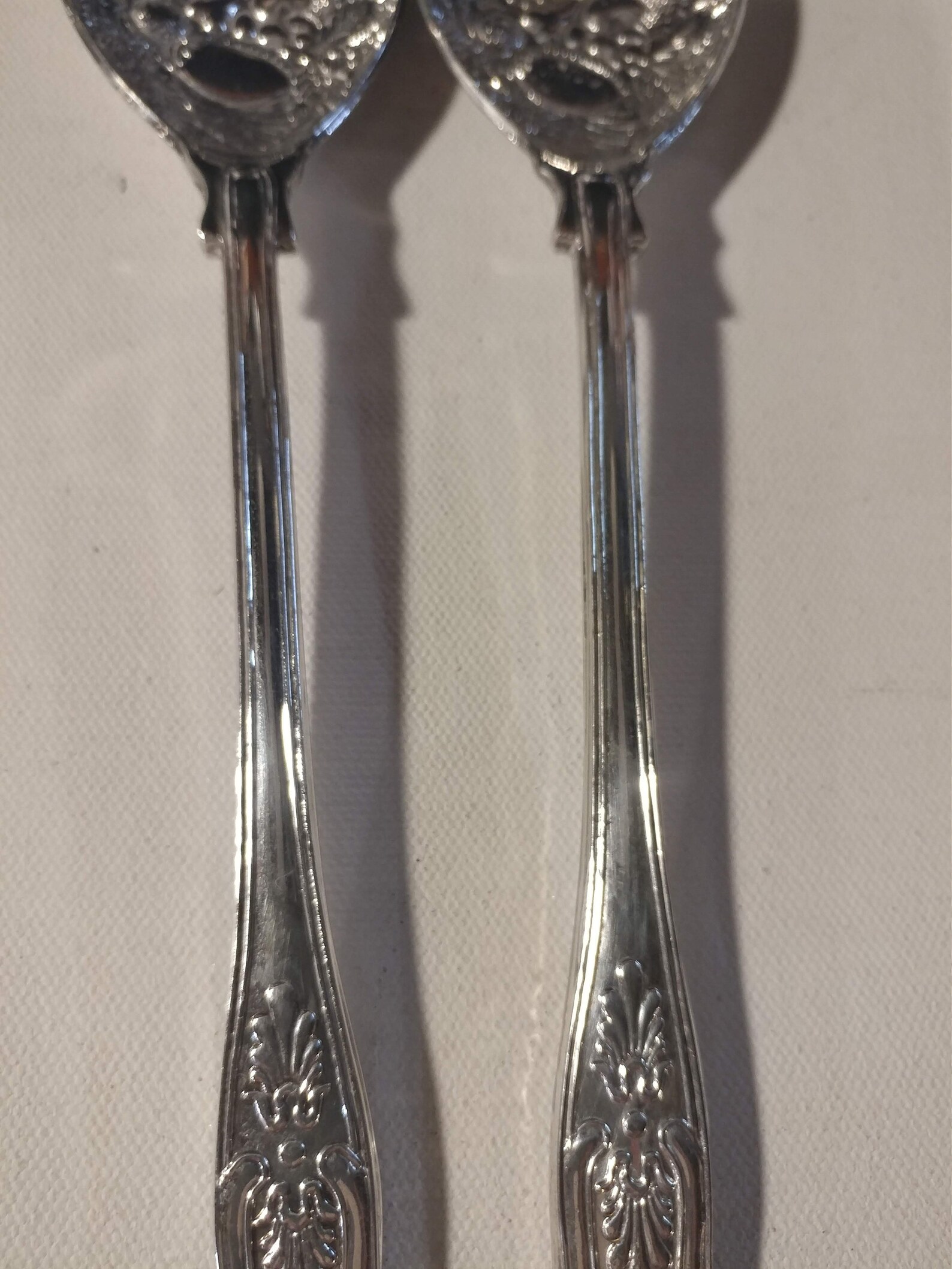 Vintage Silver Plate Sheffield England Salad Serving Spoon and - Etsy
