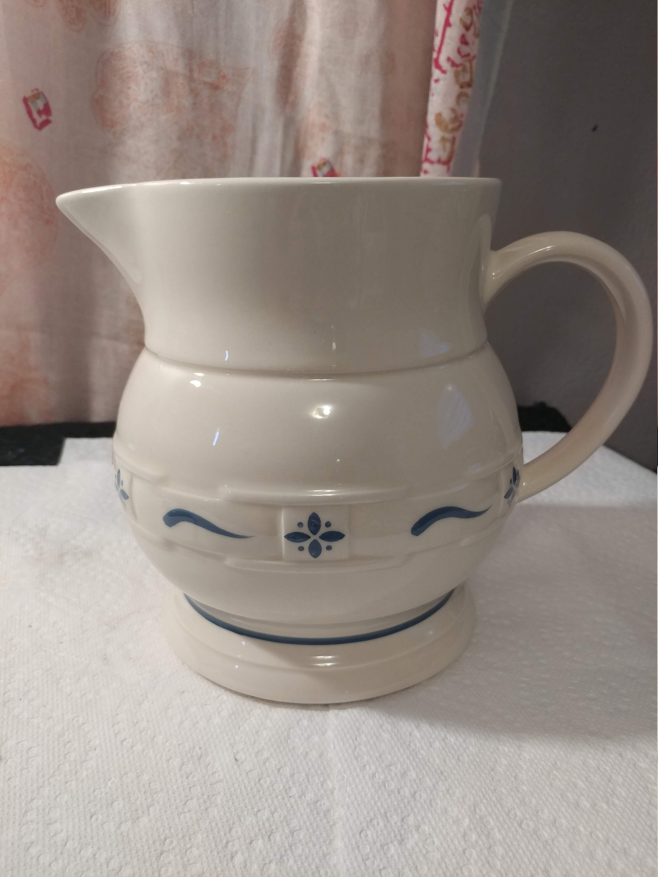 Vintage Longaberger Stoneware Pitcher. 32 Oz. Capacity with | Etsy
