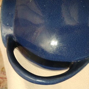 Vintage. Hall Unmarked Cobalt Blue Ball Shaped Jug/pitcher. - Etsy