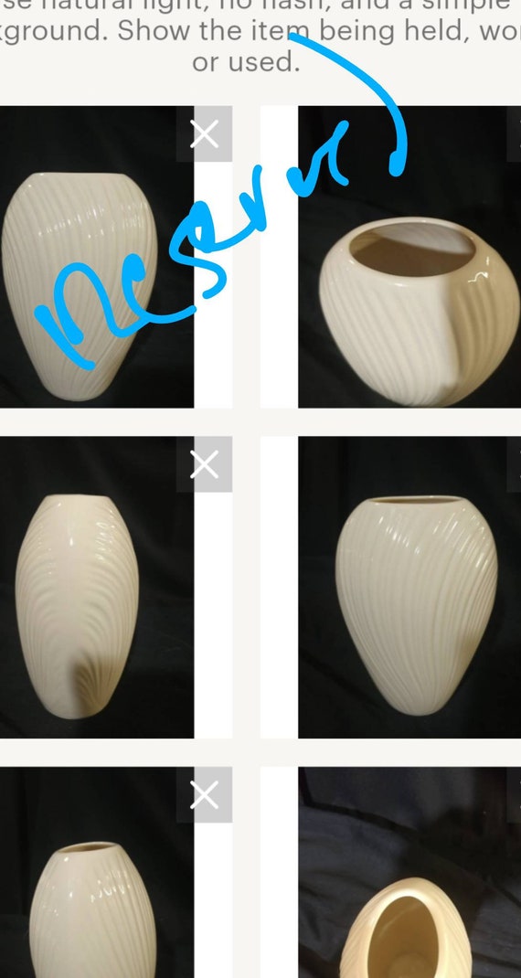 Vintage Lenox Ribbed Mirage Patterned Vase 6.25 Tall | Etsy