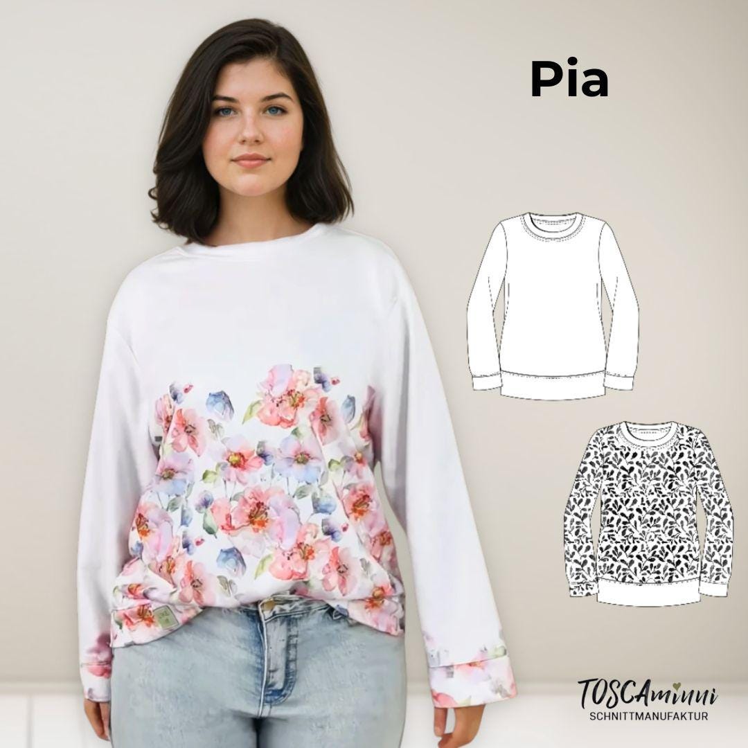 Pdf-sewing Pattern Raglan Shirt, Women's Sweatshirt Pattern, Raglan ...