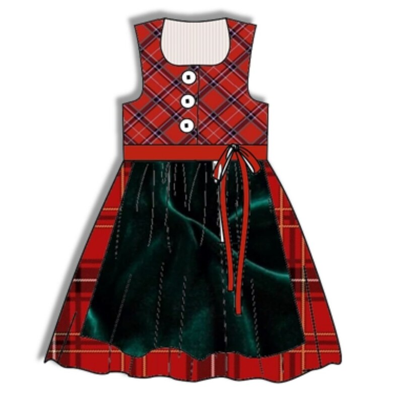 Children's Dirndl PDF Sewing Pattern Sizes 80-140 | Dirndl Pattern ...