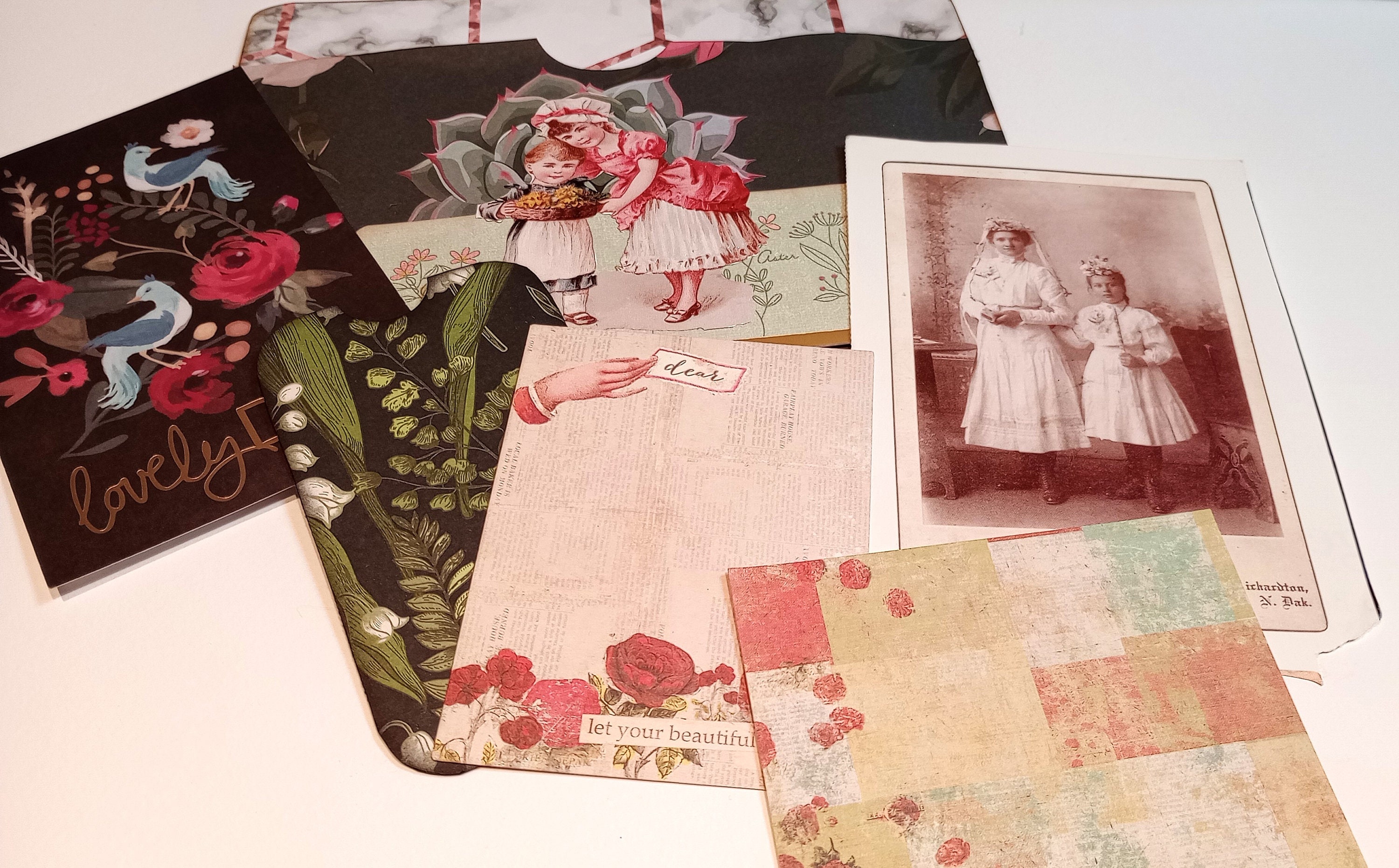 Ephemera Folio Bundle With Whimsical House and Lots of Ephemera ...