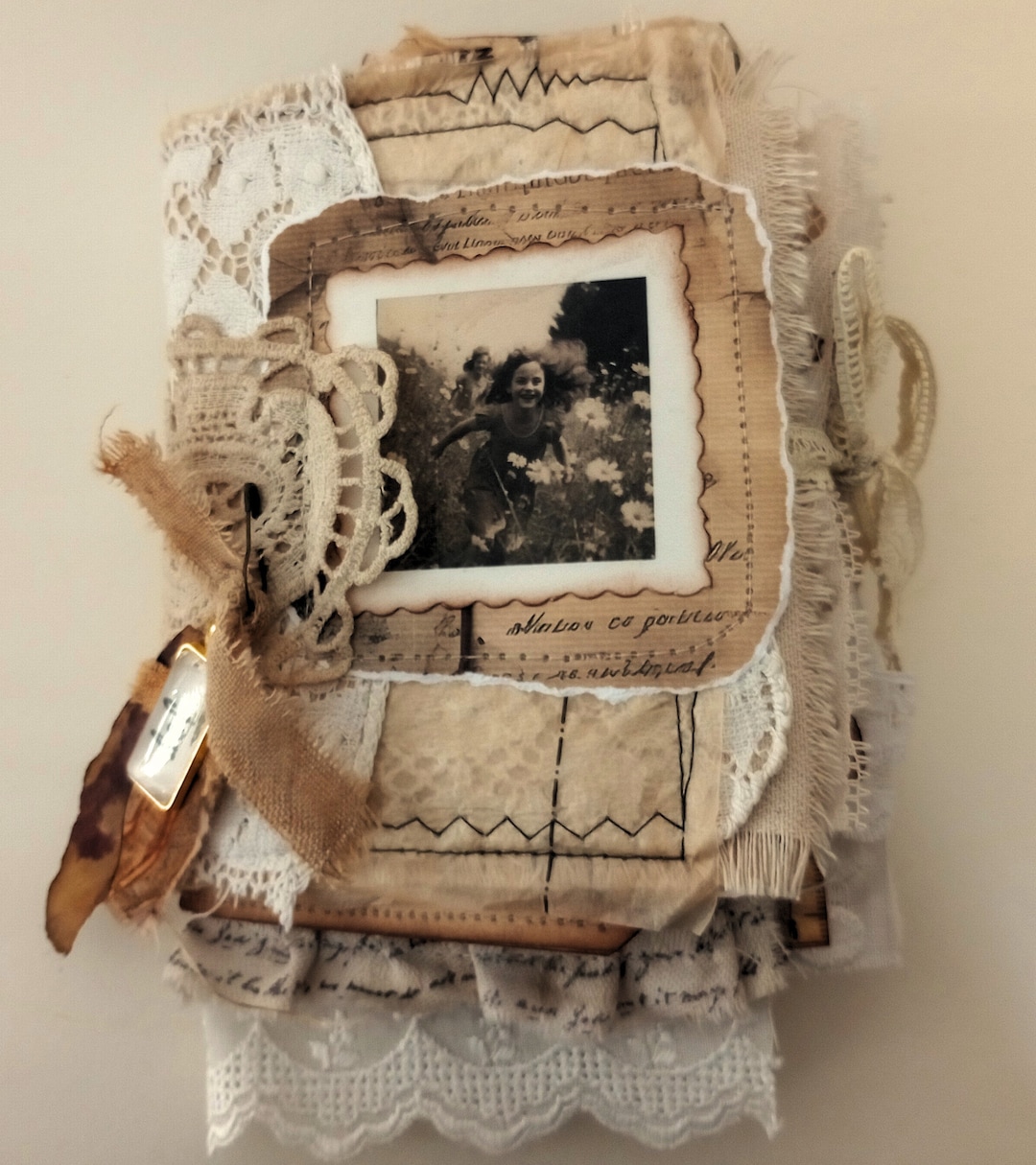 French Theme Tissue Pattern Soft Fabric Junk Journal Vintage Lace ...