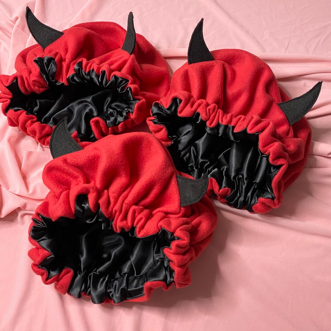 Devil Bonnet Devil Bonnet Fleece Bonnet Regular Size - Etsy