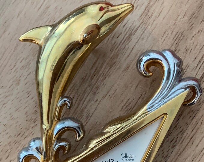 Art Deco Dolphin Desk Dresser Clock by Collezio Japan - Etsy