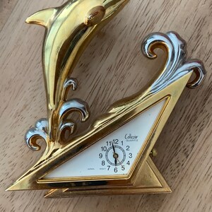 Art Deco Dolphin Desk Dresser Clock by Collezio Japan - Etsy