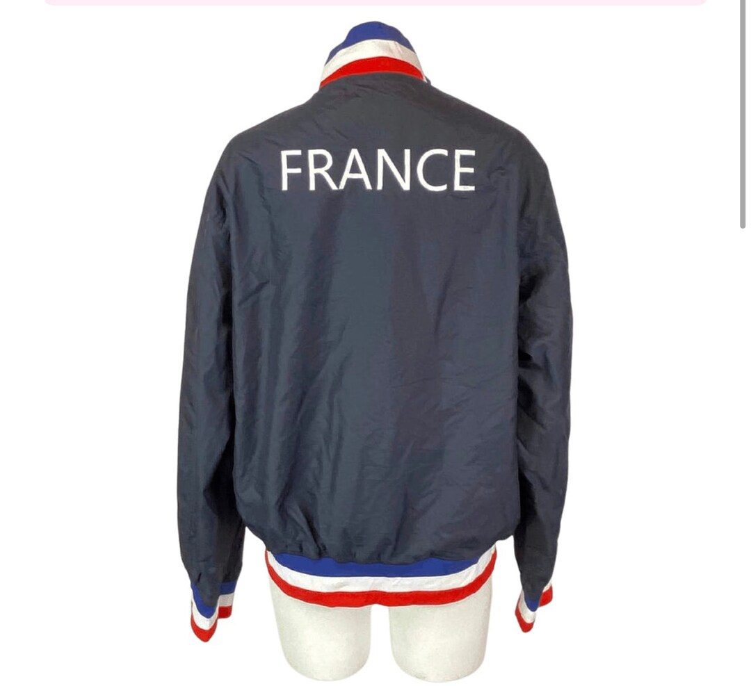 France Track Jacket, Vintage 90s Baseball Running Sports Styled Jacket ...