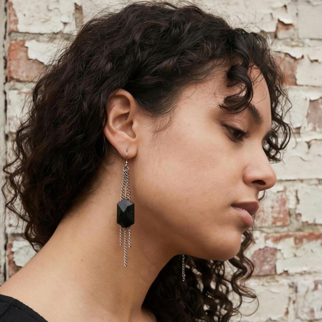 Y2K Shiny Dangles, Millennial Glamour Jewelry, Vintage Earrings - Etsy