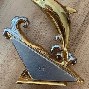 Art Deco Dolphin Desk Dresser Clock by Collezio Japan - Etsy