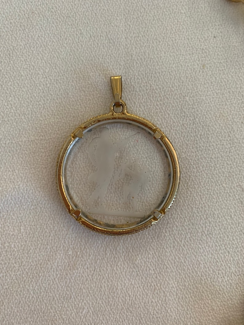 Make Your Own Angel Reverse Cameo Necklace - Add Chain String or Beads ...