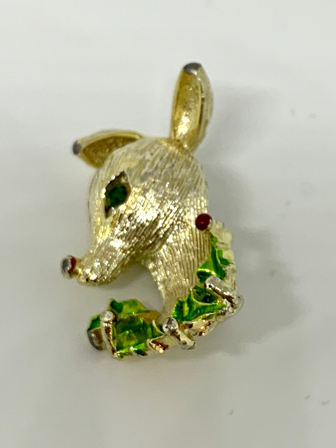 Vintage Rudolf the Red Nosed Reindeer Christmas Pin Signed - Etsy