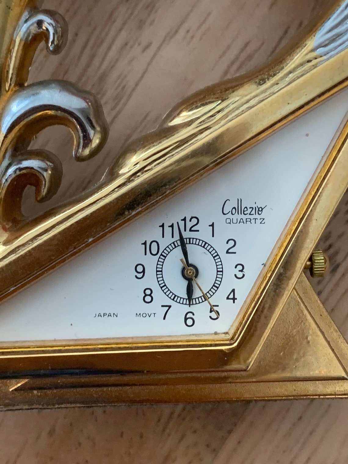 Art Deco Dolphin Desk Dresser Clock by Collezio Japan - Etsy