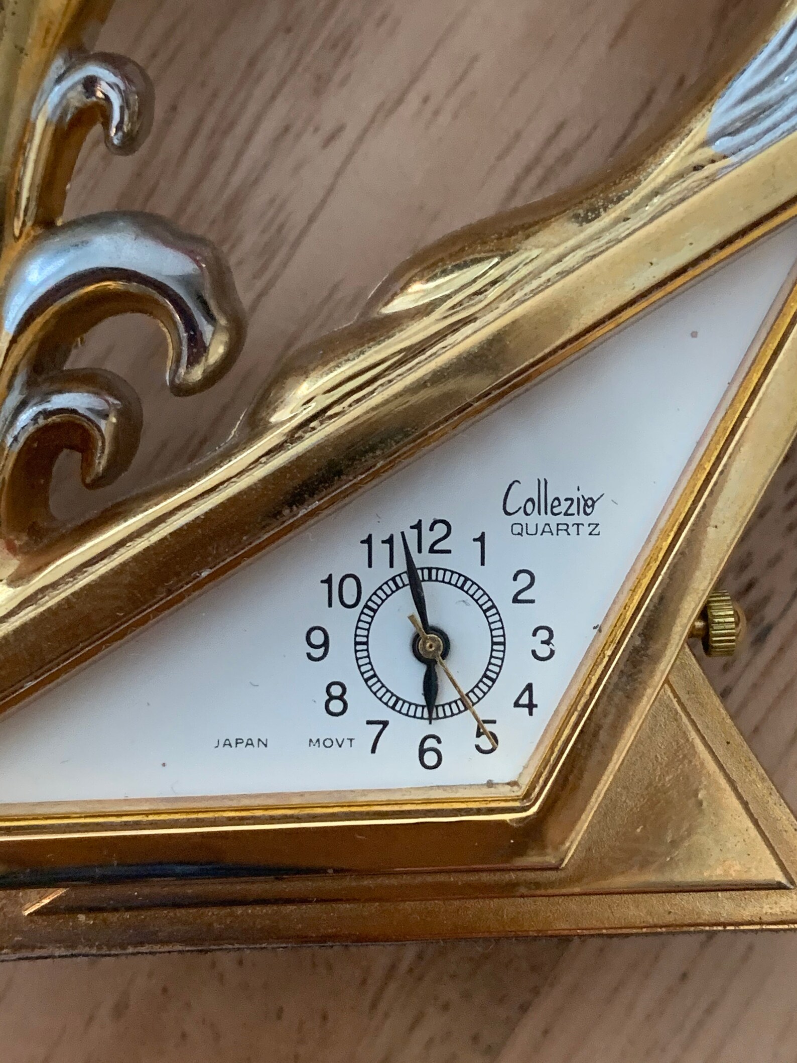 Art Deco Dolphin Desk Dresser Clock by Collezio Japan - Etsy