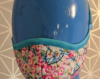 Sakura Face Mask Inspirational Mask Cherry Blossom Tree With Rainbow ...