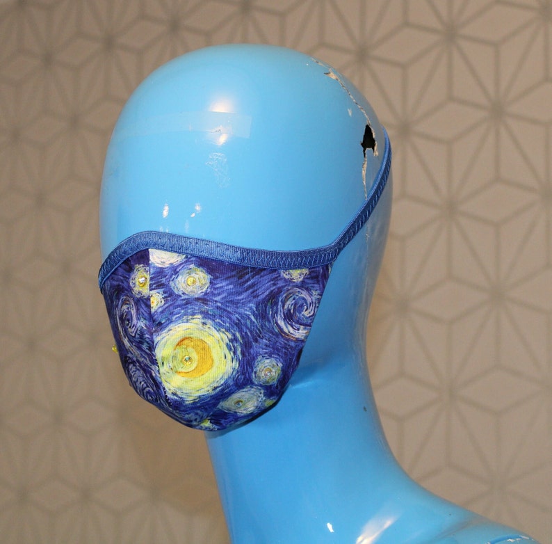Starry Night Mask - Etsy