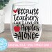 Because Teachers Can't Live on Apples Alone SVG Cut File | Etsy