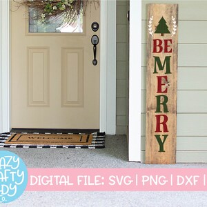 Be Merry SVG Porch Sign Cut File Farmhouse Design Rustic - Etsy