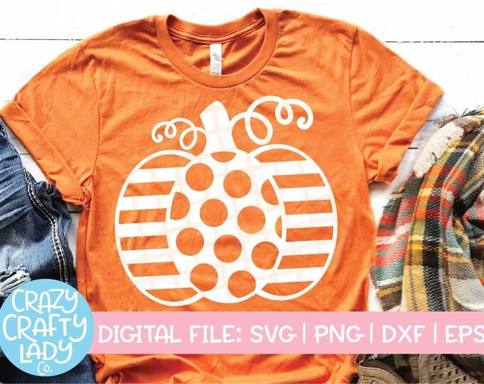 Pattern Pumpkin SVG, Fall Cut File, Women's Thanksgiving, Kids' Clip ...