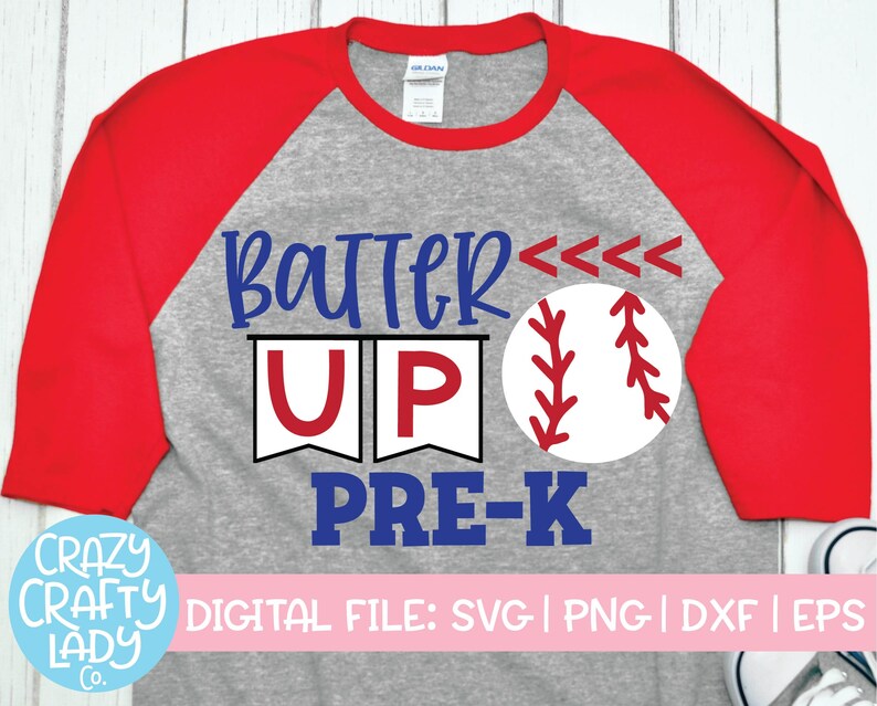 Batter up Pre-k SVG Back to School Cut File Kids' - Etsy