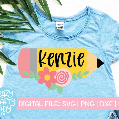 Pencil Kindergarten SVG DXF EPS Png Files for Cutting - Etsy